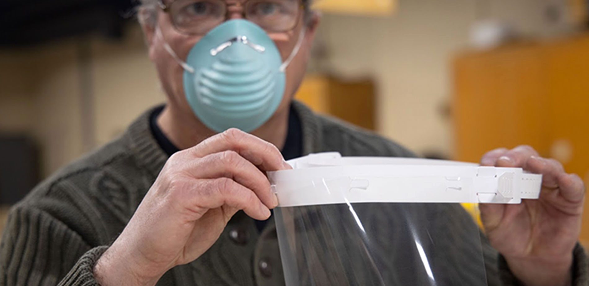 Tech Ed. Prof. Fabricates Face Shields to Slow Spread of Virus | Rhode ...